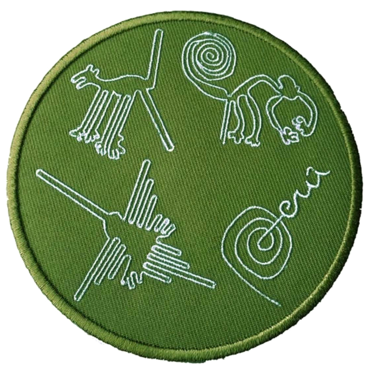 NAZCA LINES PERU 3.94" Embroidered Patch Iron-on or Sew-on Outdoor Sou ...